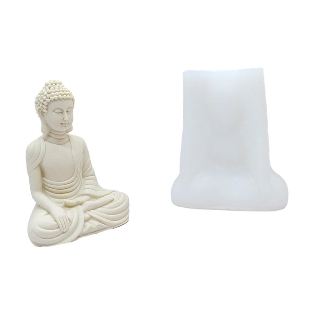Necvior Silicone DIY Crafts Moulds Silicone Figures Mold Buddhas Shape ...