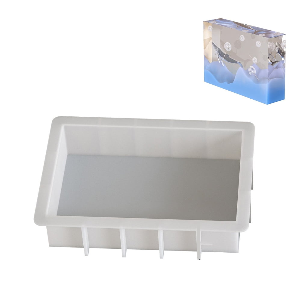 Necvior Silicone Mold Making Rectangular Resin Creation Moulds Present ...