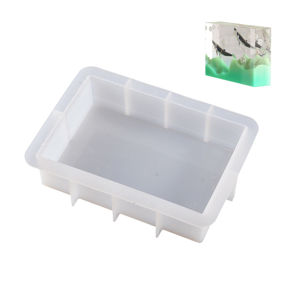Necvior Silicone Mold Making Rectangular Resin Creation Moulds Present ...