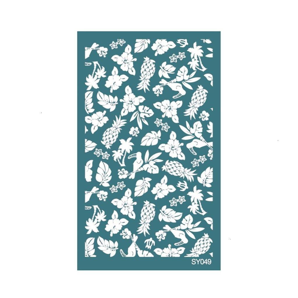 Necvior Silk Screen Stencil Geometric Transfer Mesh Stencils Printing ...