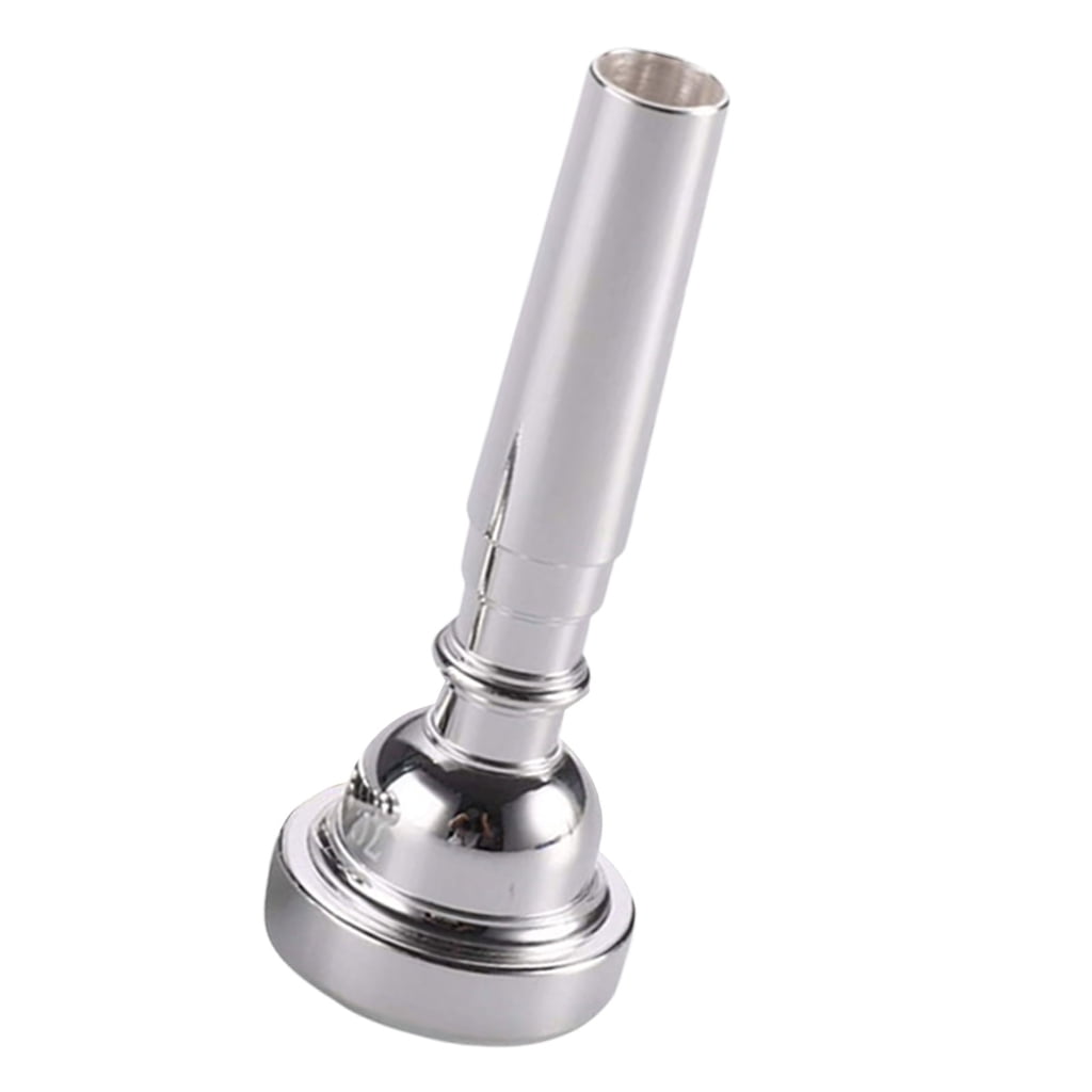 Necvior Silver Plated Trumpet Mouthpiece Nozzle Instrument Part for ...