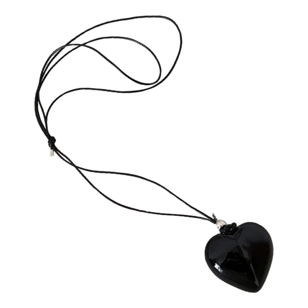 Necvior Simple Yet Unique Heart Pendant Necklace Chic Heart Shaped ...