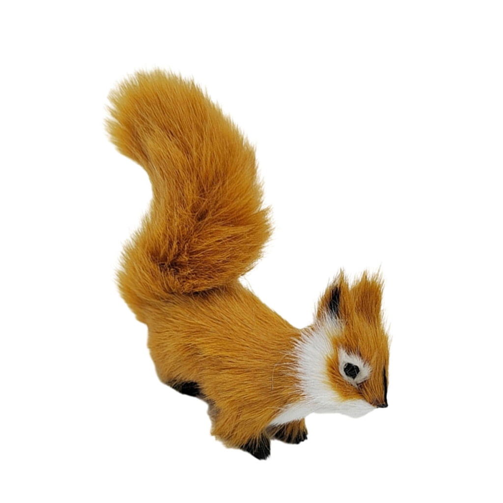 Necvior Simulated Plush Squirrels Stuffed Plush Toy Artificial Fake ...