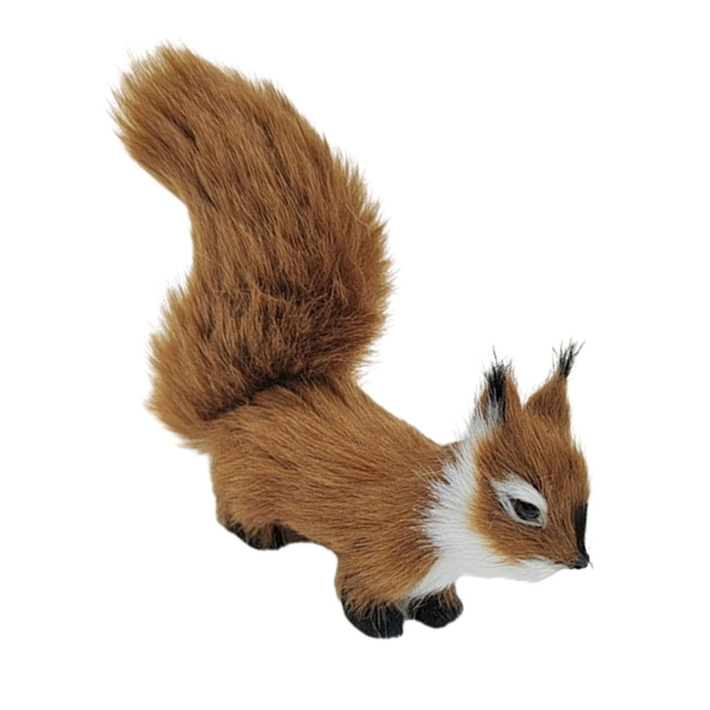 Necvior Simulated Plush Squirrels Stuffed Plush Toy Artificial Fake ...