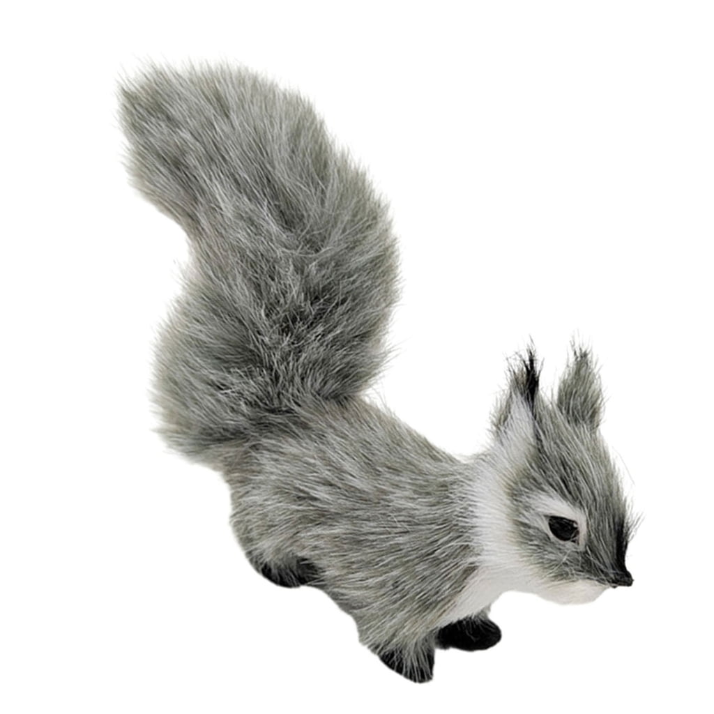 Necvior Simulated Plush Squirrels Stuffed Plush Toy Artificial Fake ...