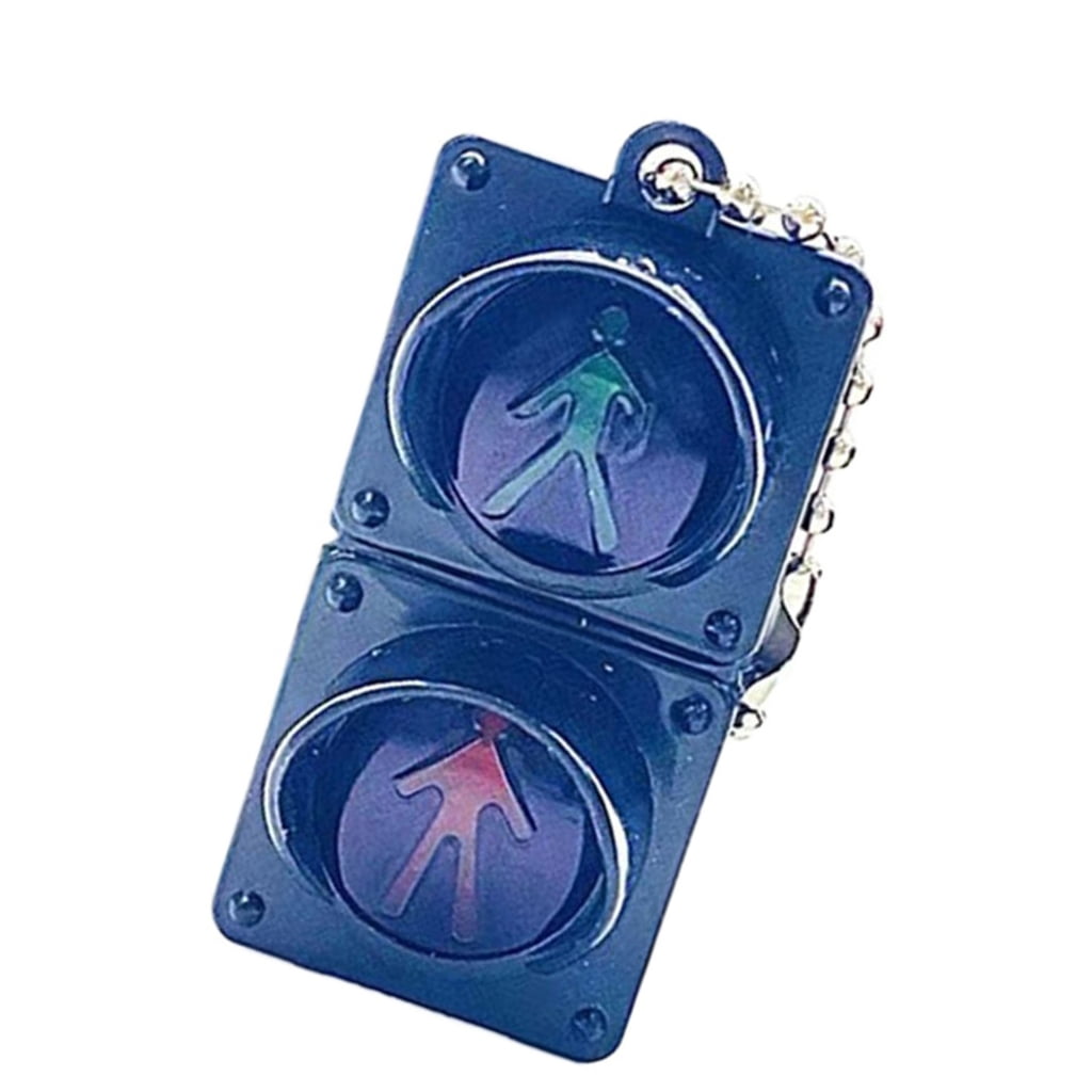 Necvior Simulation Electronic Traffic Light Keychain Small Pedestrian ...