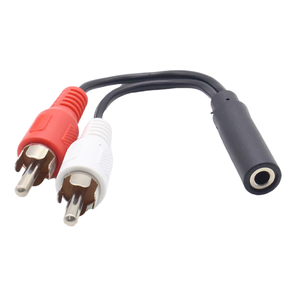 Necvior Splitter Cable Stereo Female to Double Male Cable Y Splitter ...