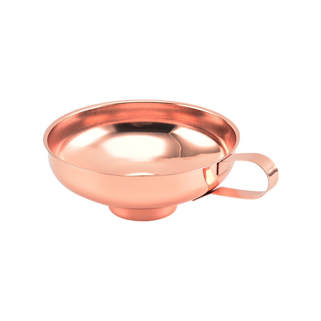 Necvior Stainless Steel Canning Funnel Wide Mouth Rose Gold Large Metal ...
