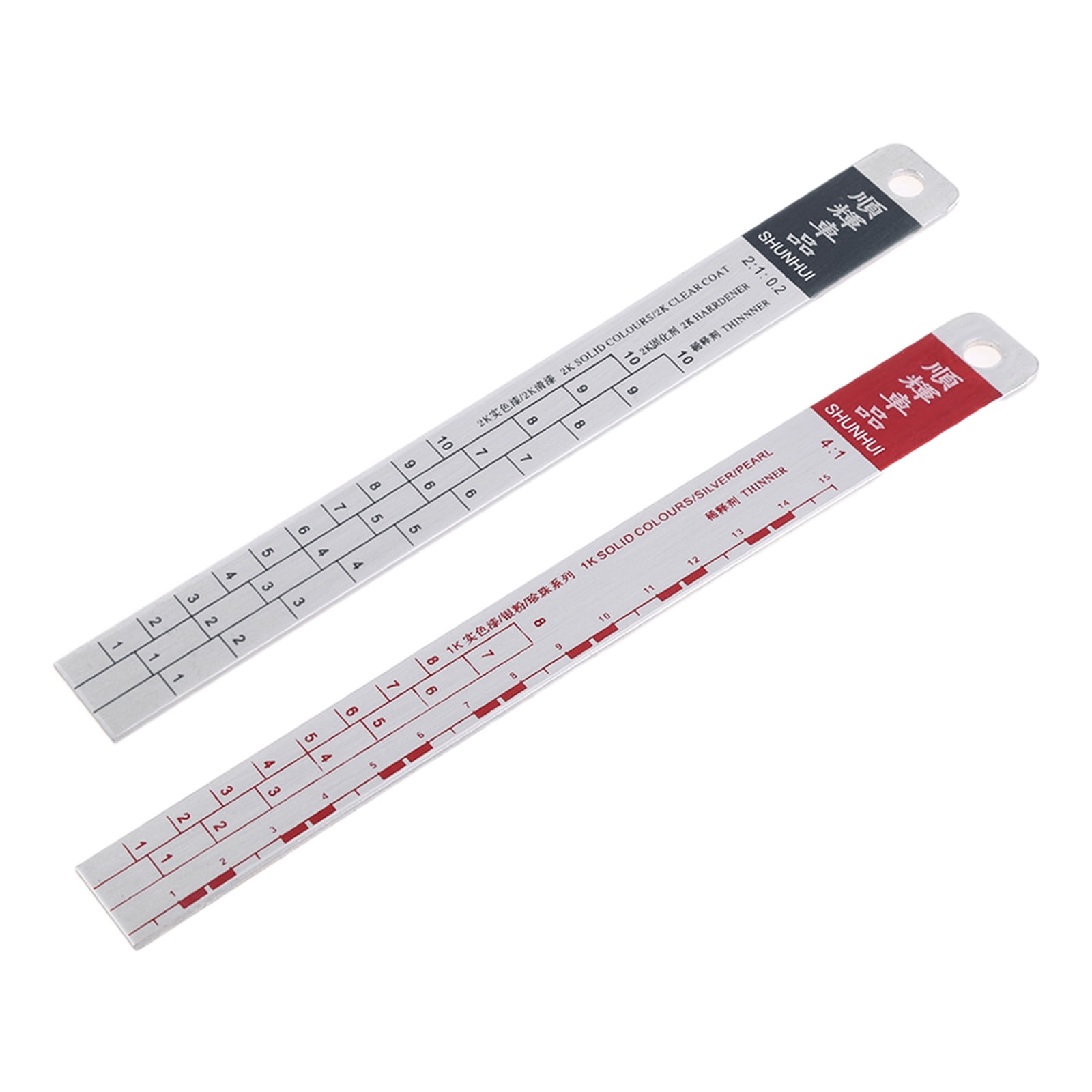 Necvior Standard Paint Ruler Paint Ratio Ruler Paint Mixing Ruler ...