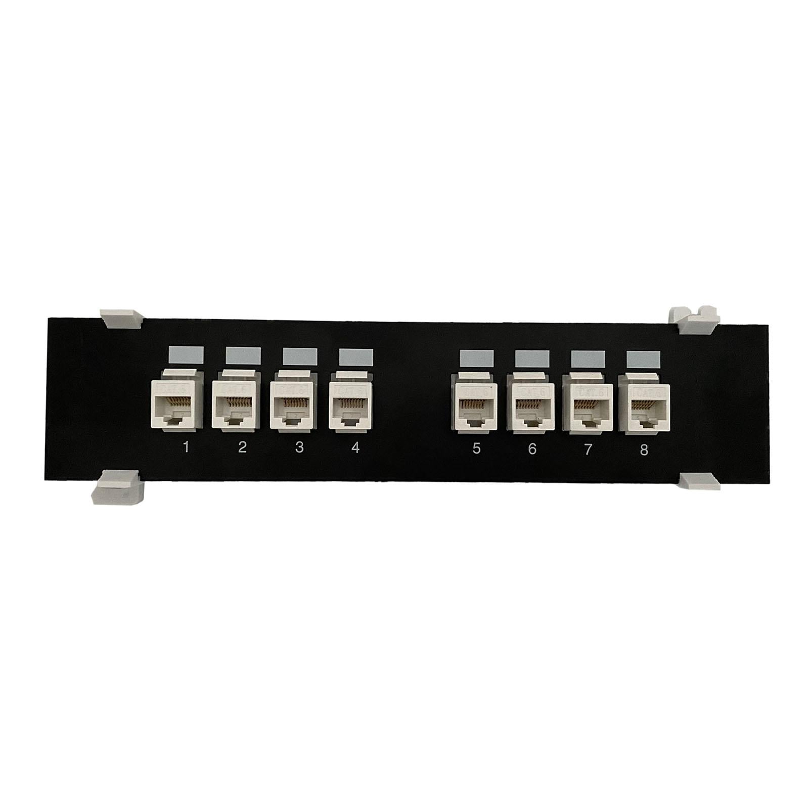 Necvior Straight Through Patch Panel RJ45 for Cat 6 Network Cable ...