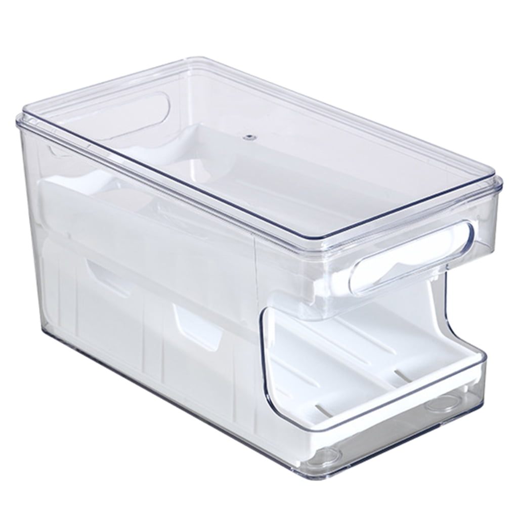 Necvior Sturdy Plastic Eggs Organization Box Household Large Capacity ...
