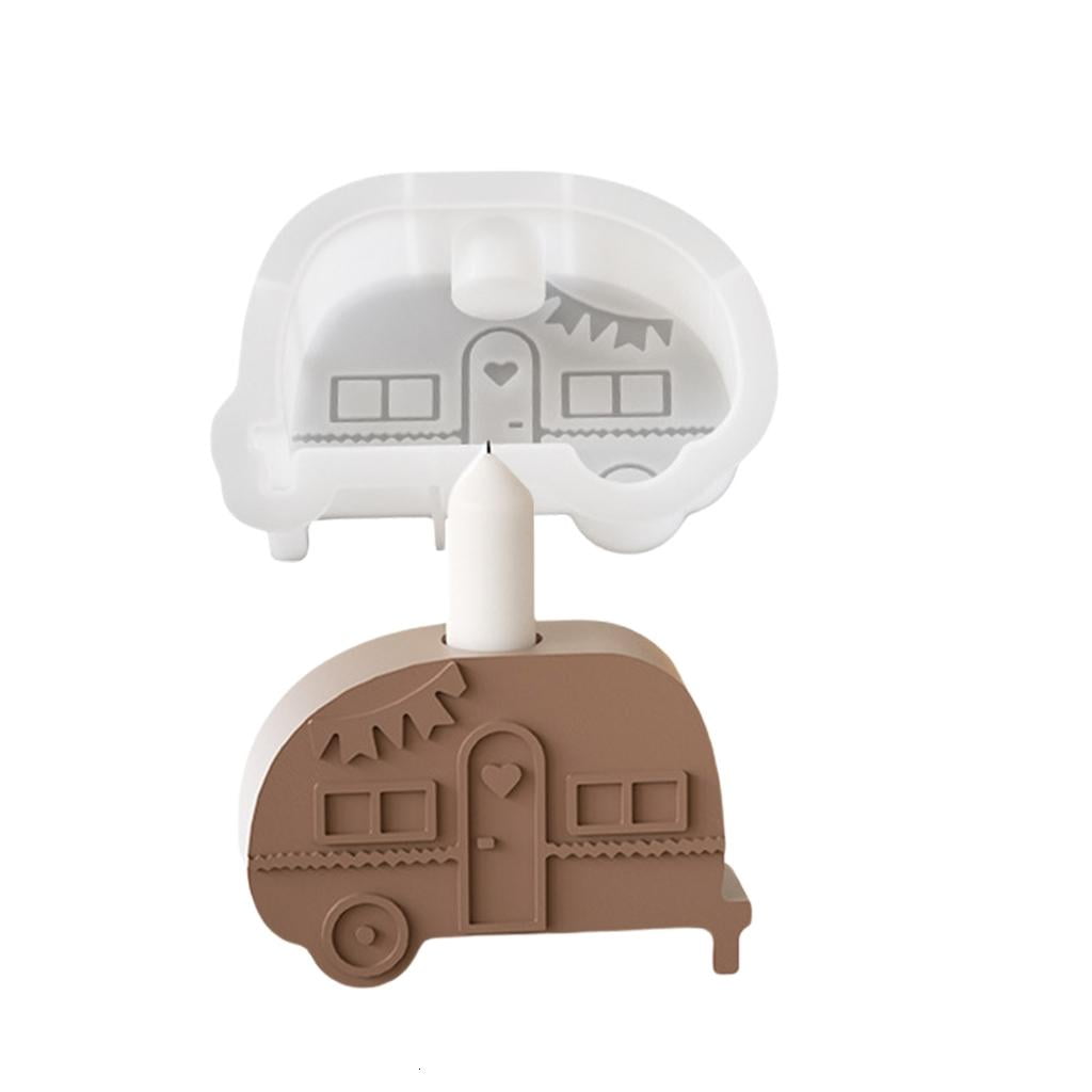 Necvior Sturdy Silicone Bus Mold for Craft Candle Holders and Plaster ...