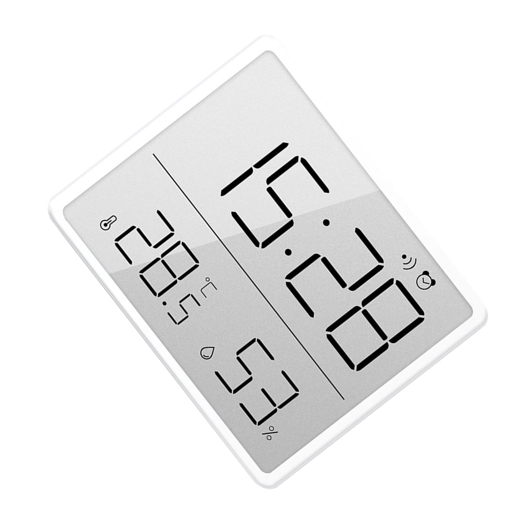 Necvior Stylish Digital Wall Clock Date, Temperature Digital Display ...