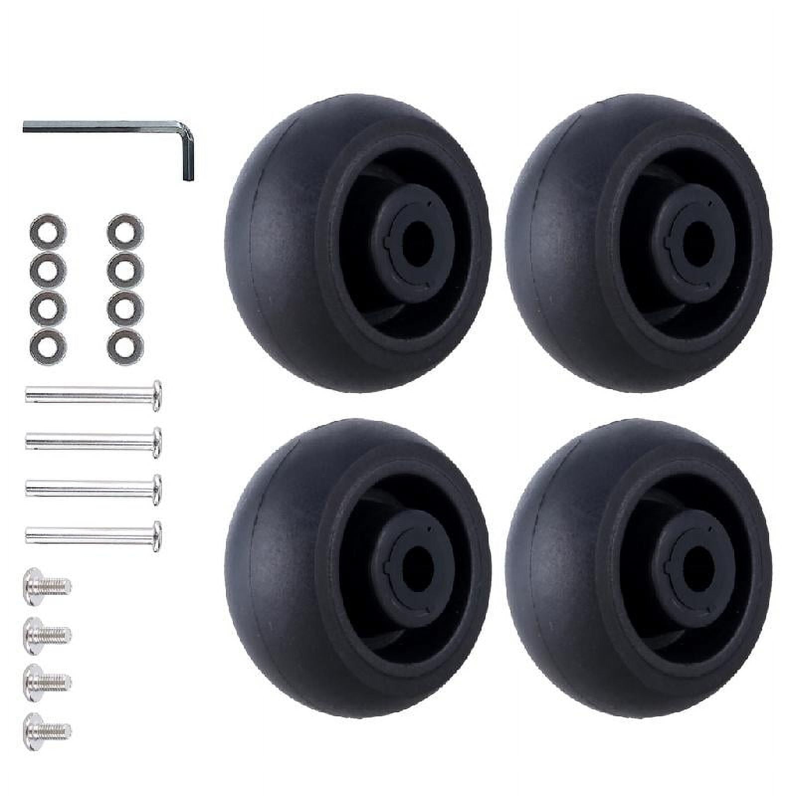 Necvior Suitcase Replacement Wheels Kits 4Pcs 40x18mm Black Rubber ...