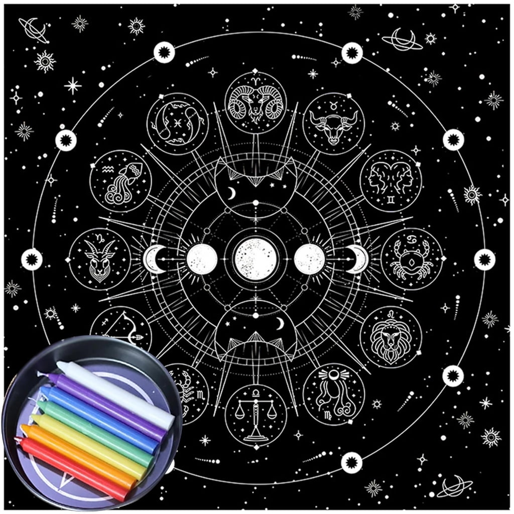 Necvior Tarots Table Altar Cloth Board Game Mat Divinations Altar ...