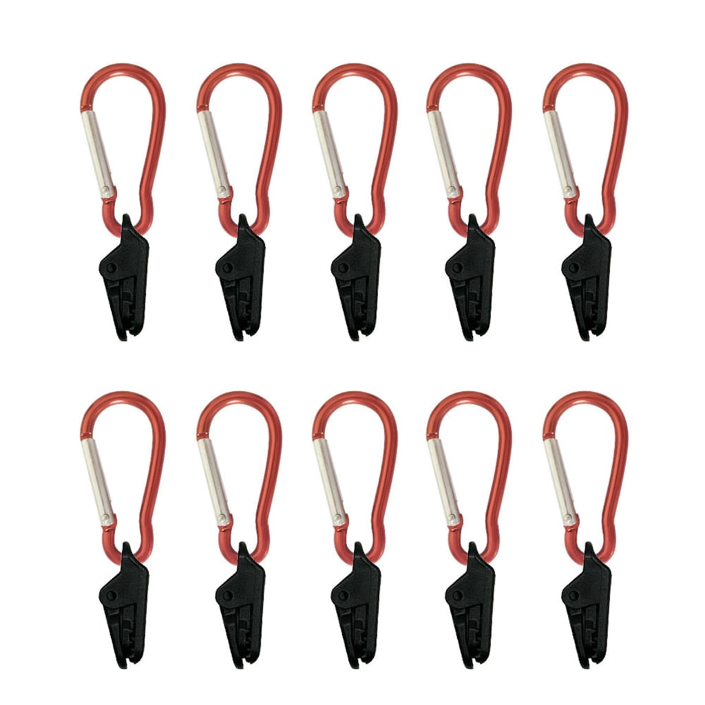 Necvior Tarp Awning Clamp Clips Tent Snaps Hangers Clips Tent Tighten ...