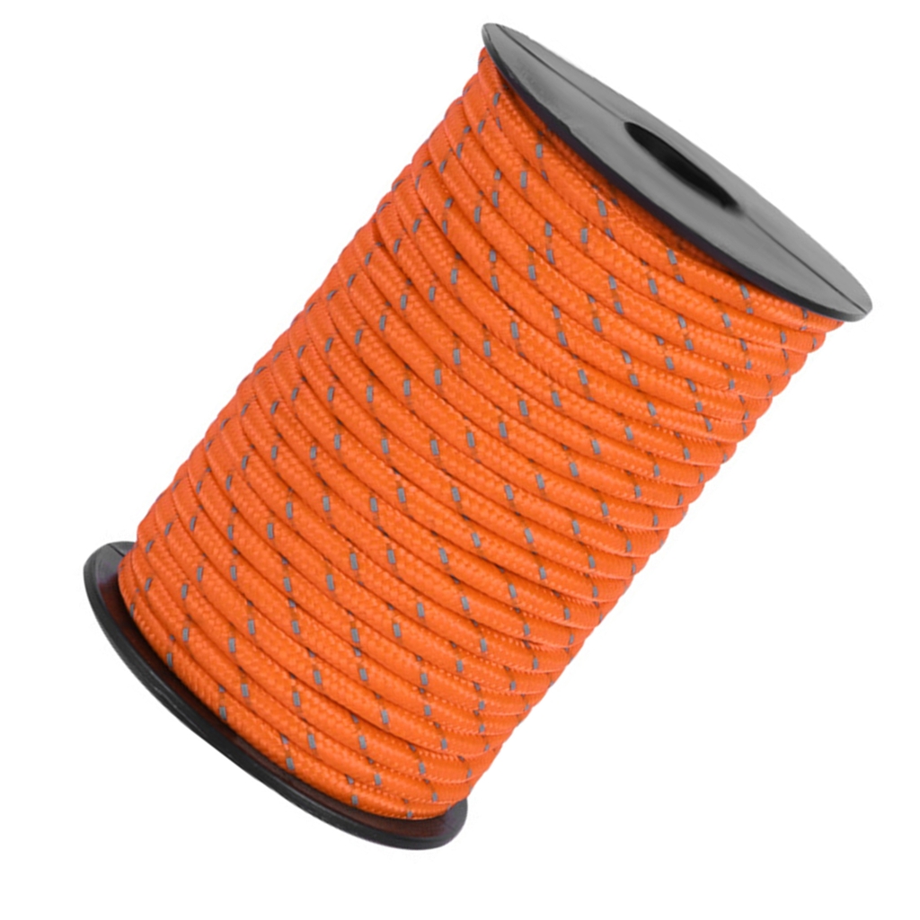 Necvior Tent Guy Rope, 4.5mm Tent Guy Line 65ft Reflective Cord Guy ...