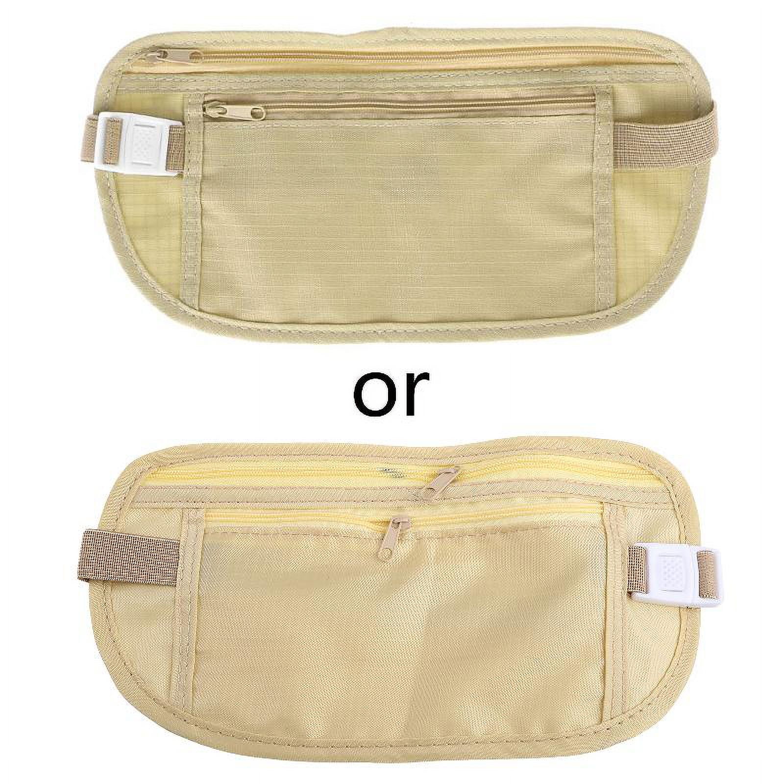 Necvior Travel Hidden Wallet Money Waist Belt Bag Secret Security ...