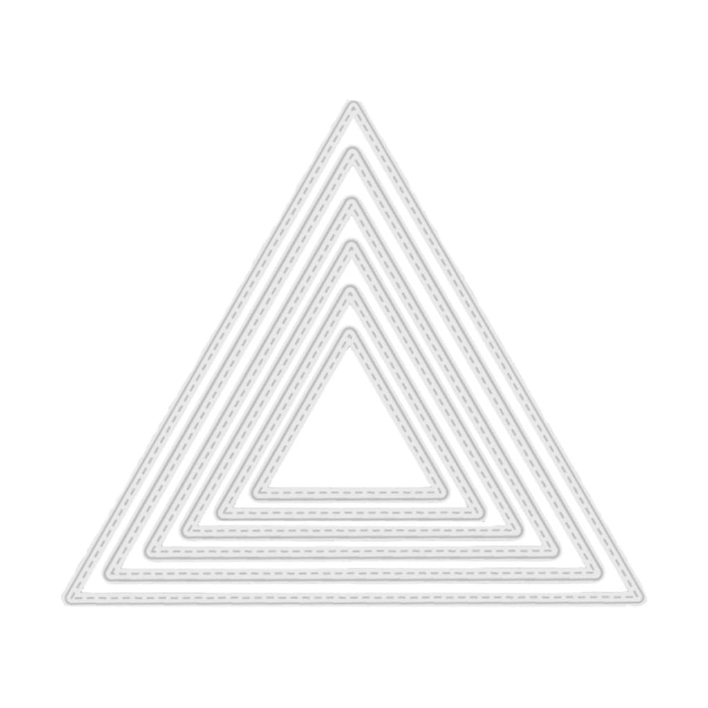 Necvior Trianguler Shape Metal Cutting Dies Cut Stencils for Embossing ...