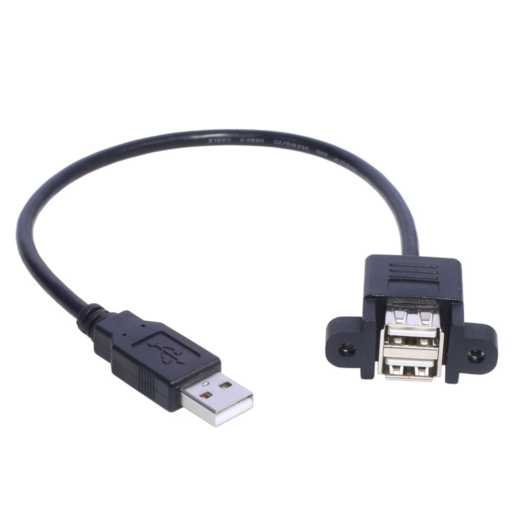 Necvior USB 2.0 TypeA Splitter, USB Y Cable One Male to Two Female Hubs ...
