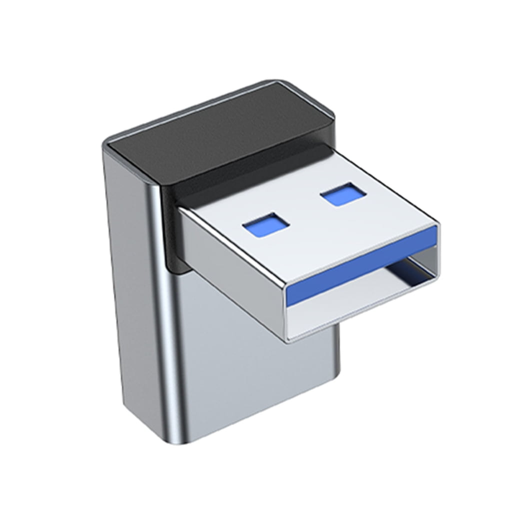 Necvior USB 3.0 Male to Female 90 Degree Right Angle Extension Adapter ...