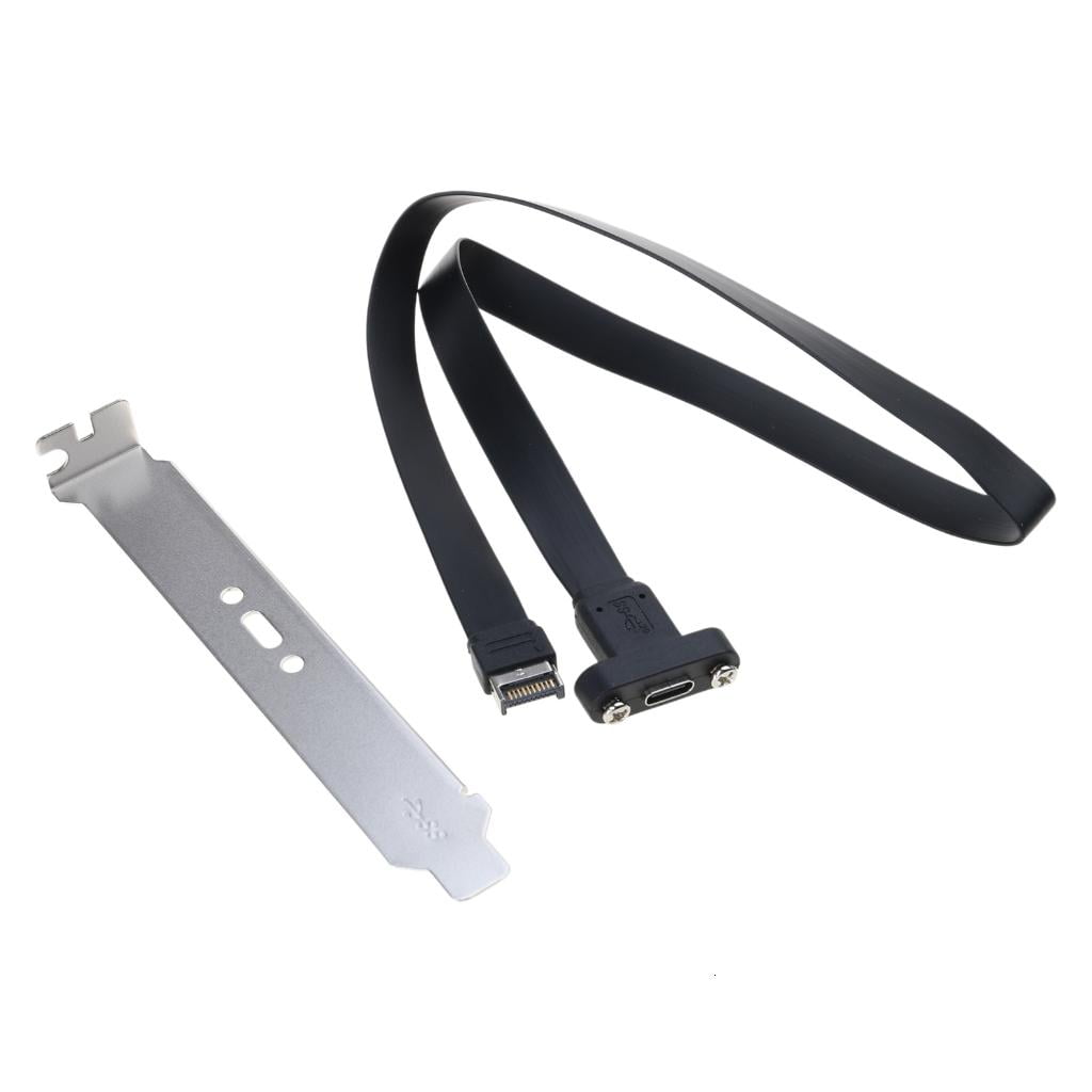 Necvior USB 3.1 Front Panel Header Type to Type C Front Facing Cable ...