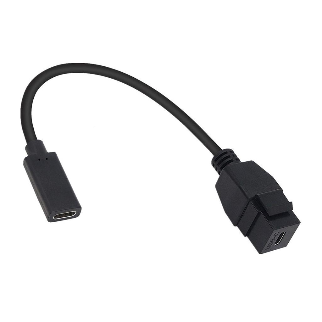 Necvior USB C Keystone Extension Cable Type C Female to Female with ...