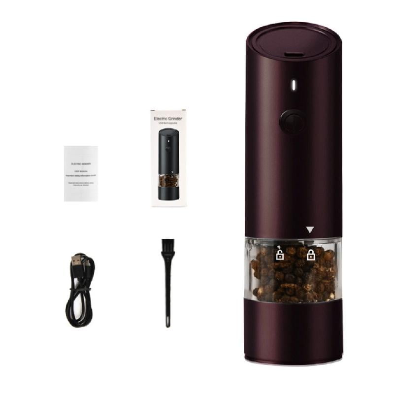 Necvior USB Rechargeable Electric Salt and Peppers Mill Battery Powered ...