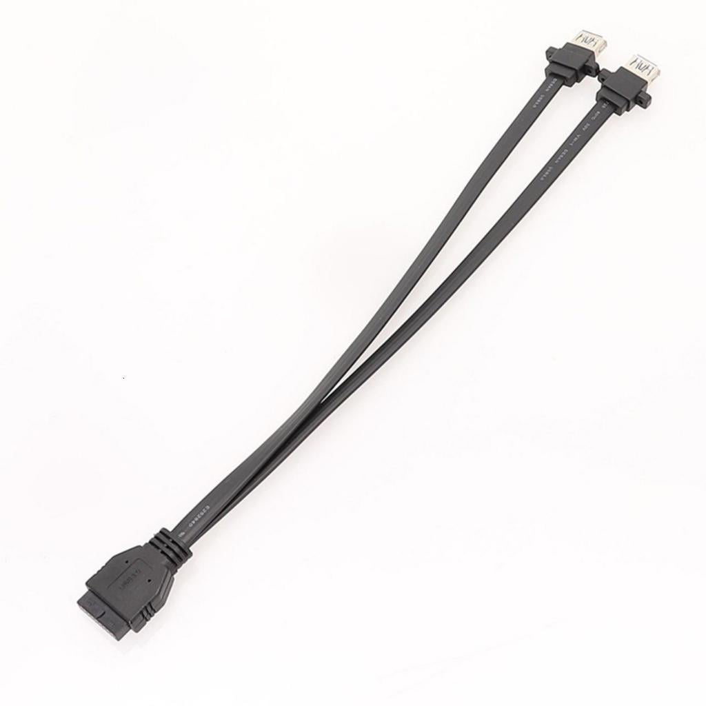 Necvior USB3.0 Faceplate Cable USB Panel Mount Cable 19Pin USB3.0 ...