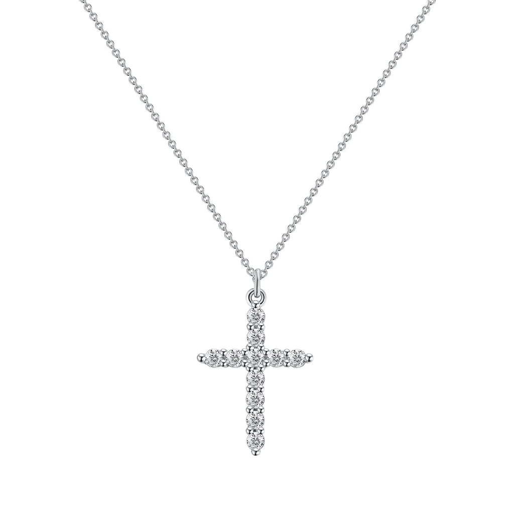 Necvior Unique Christian Crosses Pendant Necklace Zircon Inlayed ...