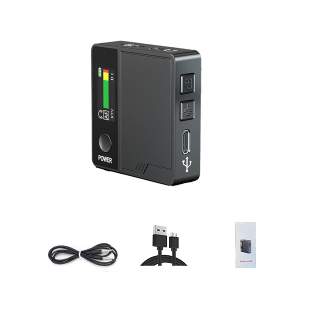 Necvior Universal Voice Changer Mini Sound Card Multiple Sound Effects ...