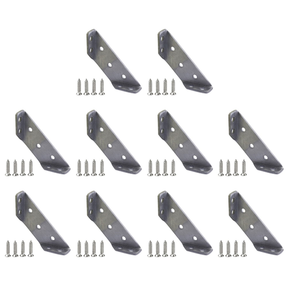 Necvior Upgraded Small Stainless Steel Brackets Versatile Furniture ...