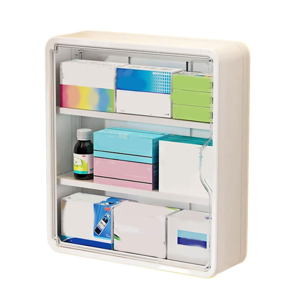 Necvior Wall Hanging Storage Box Bathroom Shelf Organiser for Cosmetics ...