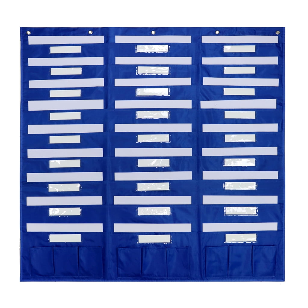 Necvior Wall Mount Hanging File Folder Organizer 27 Pockets and 5 Over ...