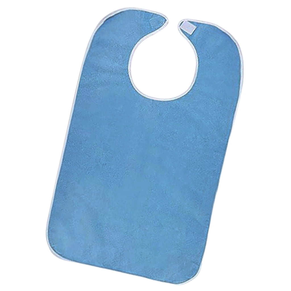 Necvior Washable Bibs Seniors Bib Reusable Eating Bibs for Disabled ...