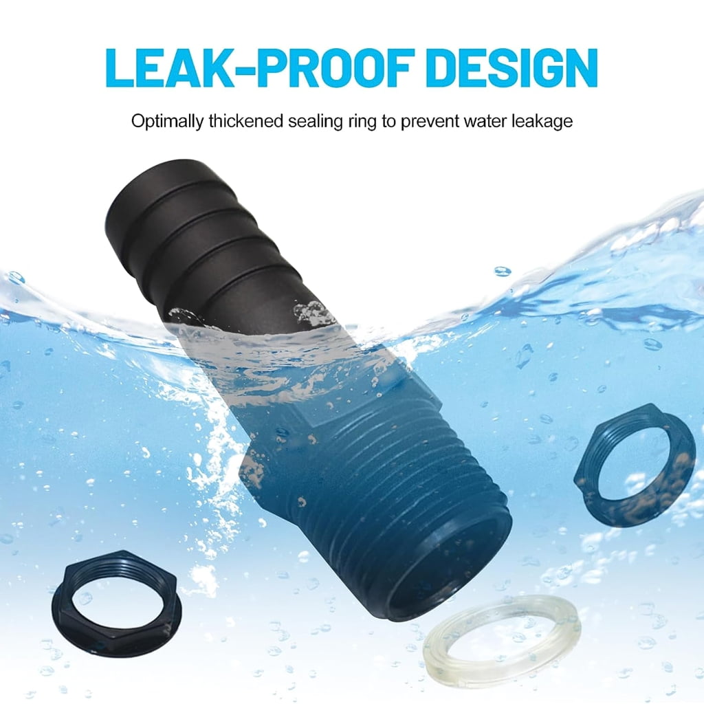 Necvior Water Butt Connection Set Connection Hose Connectors 25mm Water ...