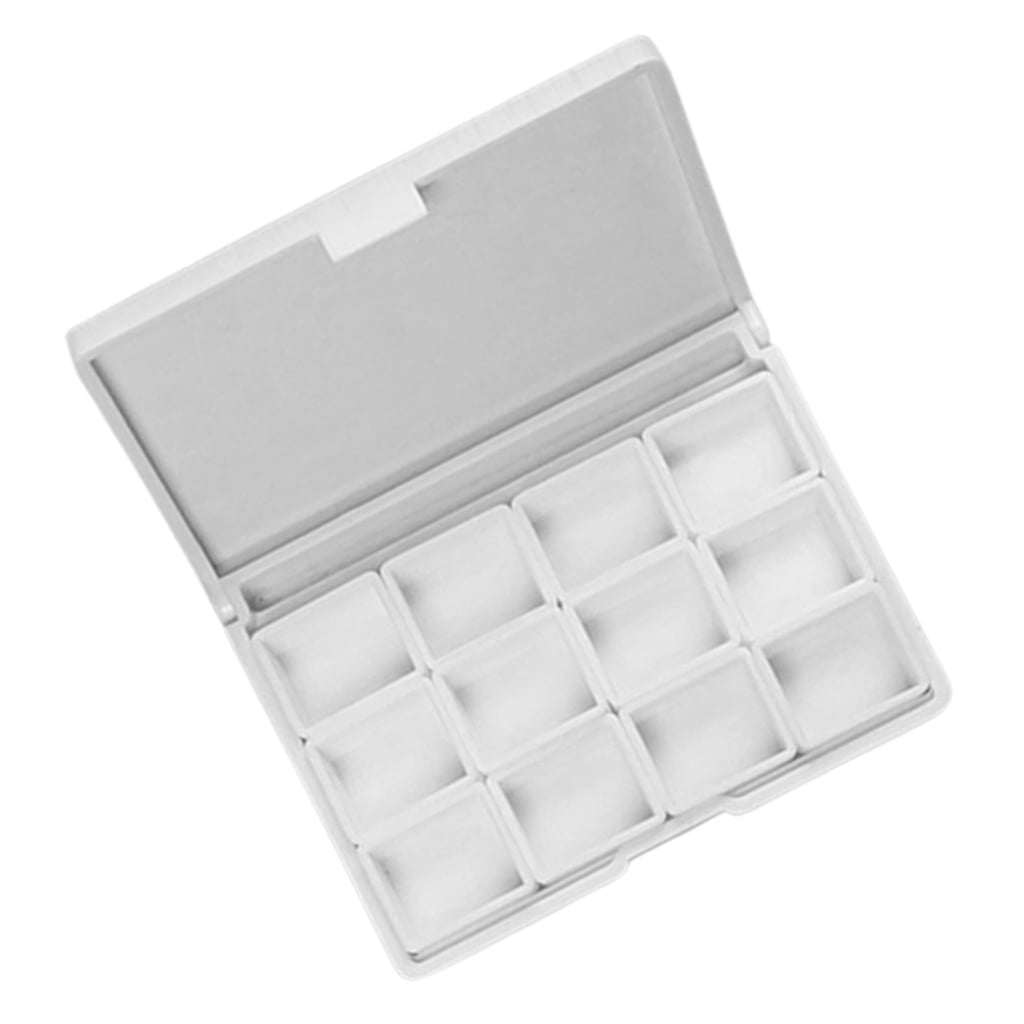 Necvior Watercolor Paint Box with Dustproof Lid 12 Well Paint Palette ...