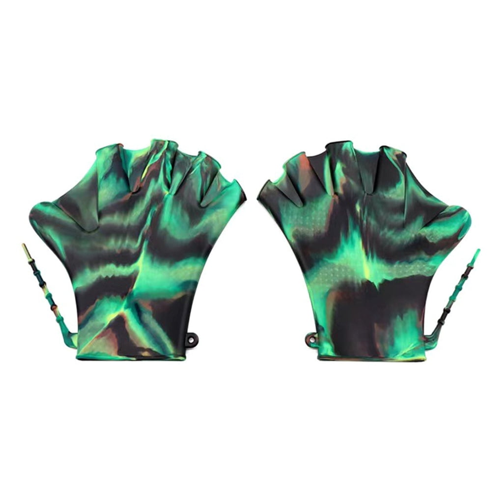 Necvior Webbed Swim Glove Finger Type Water Fins for Aquatic Training ...