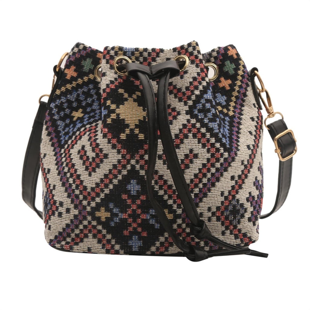 Necvior Women Bucket Bag Drawstring Shoulder Bag Fashionable Crossbody ...