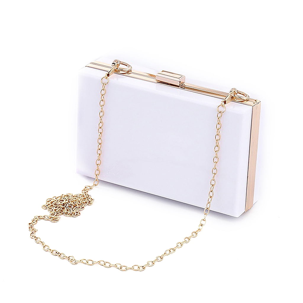 Necvior Women Evening Wedding Acrylic Purse Handbag Clutch Wallet Party ...