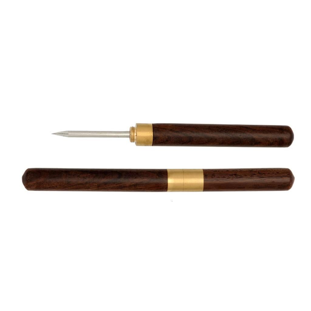 Necvior Wood Handle Punching Awl Tool Hole Punching Awl for ...