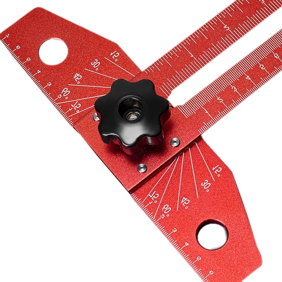 Necvior Woodworking Scriber Marking Line Ruler with Adjustable Angles T ...