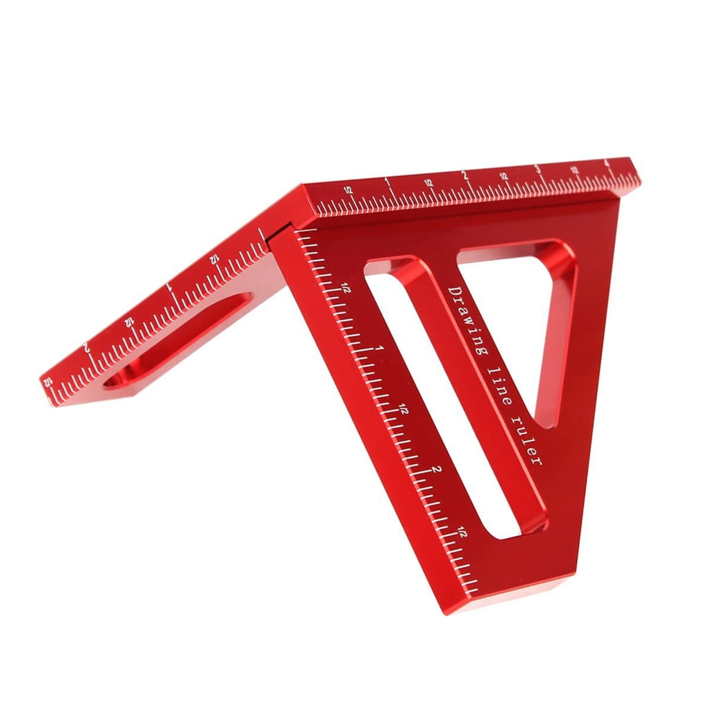 Necvior Woodworking Square Protractor Multi Angles Measuring Ruler 45/ ...