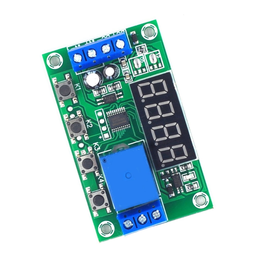 Necvior YYC-2S LED Display Timer Relays Module Adjustable Time Delay for Automation Control 5V ...