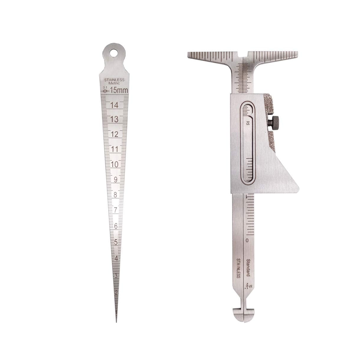 Necygoo Weld Gauge Set Hi-Lo Welding Gauge and 1/32-5/8 Inch 1-15mm ...