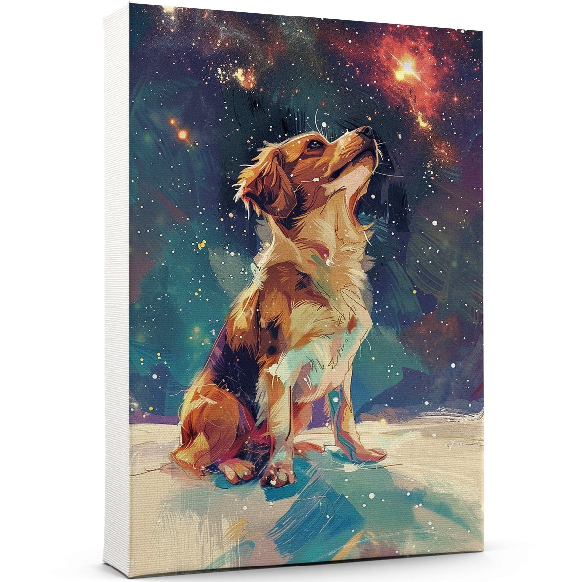 Nederlandse Kooikerhondje Dog Art Print Canvas, Dog Canvas Wall art Dog ...