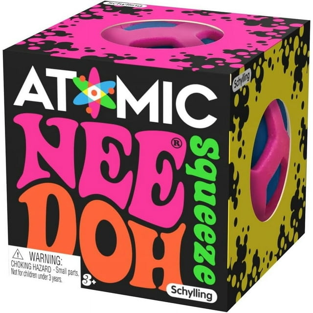 Nee Doh Atomic Groovy Stretchy Squeeze Ball, Fidget Toy, Multiple ...