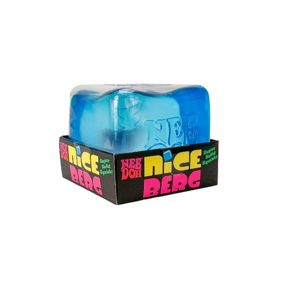 Nee Doh Nice Berg, Satisfying Square Shaped Sensory Toy, Blue, Children ...