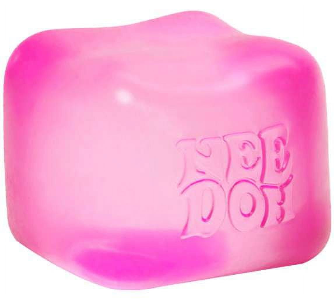 Nee Doh Nice Cube Squish Toy Ages 3 Pink 1ct