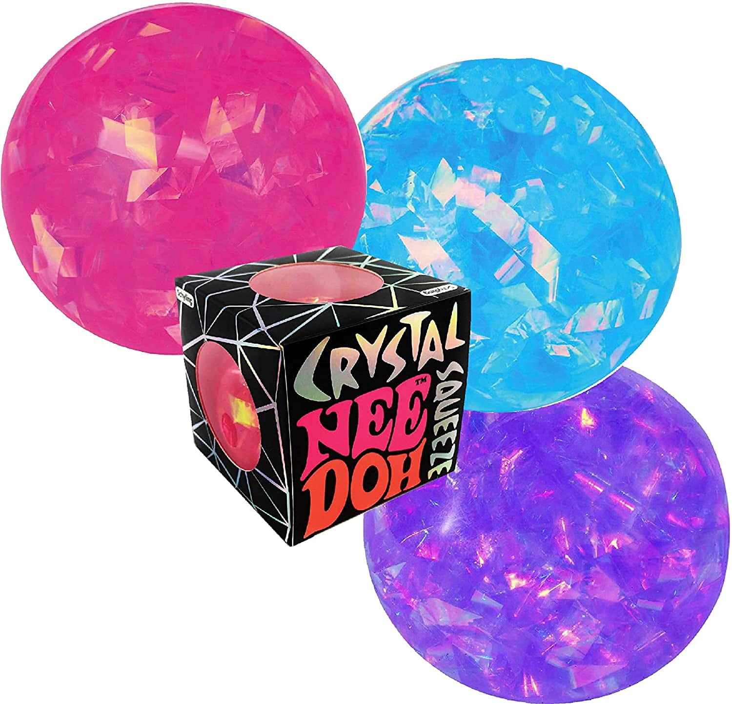 Nee-Doh Schylling Crystal Squeeze Groovy Glob! Squishy, Squeezy ...